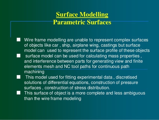 Surface modelling