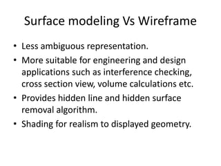 Surface Modeling in computer aided designing | PPT