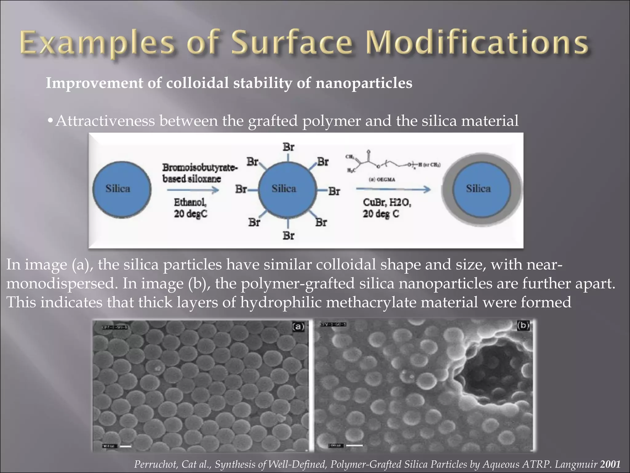 Surface modification of nanomaterials | PPT