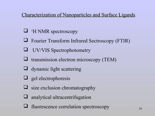 Surface Modification of Nanoparticles for Biomedical Applications | PPT