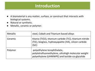 Surface modification techniques in biomedical sector | PPT