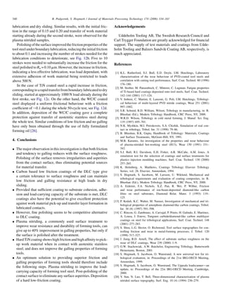 Surface modification to improve friction and galling | PDF