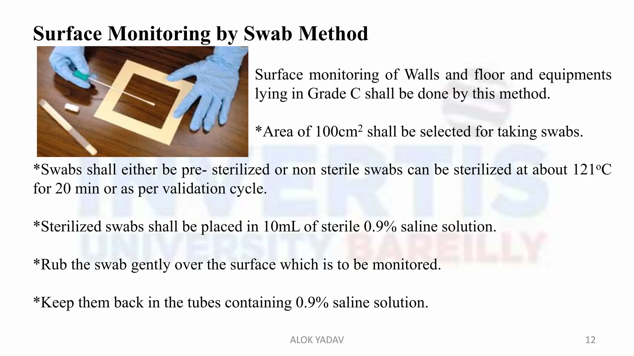 MICROBIOLOGICAL CONTROL AND MONITORING OF ASEPTIC PROCESSING ...