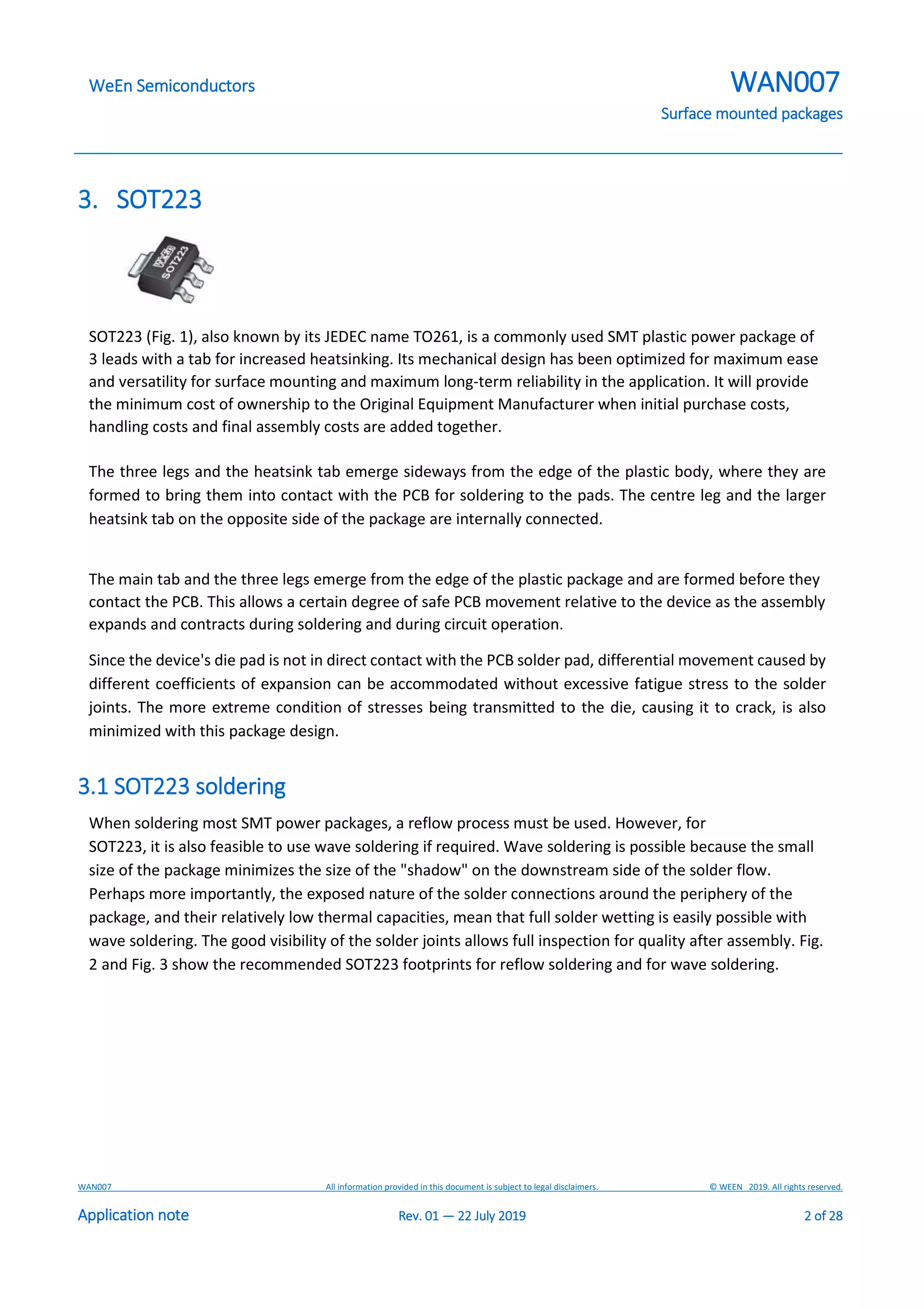 Surface mounted packages wan007 rev01 | PDF