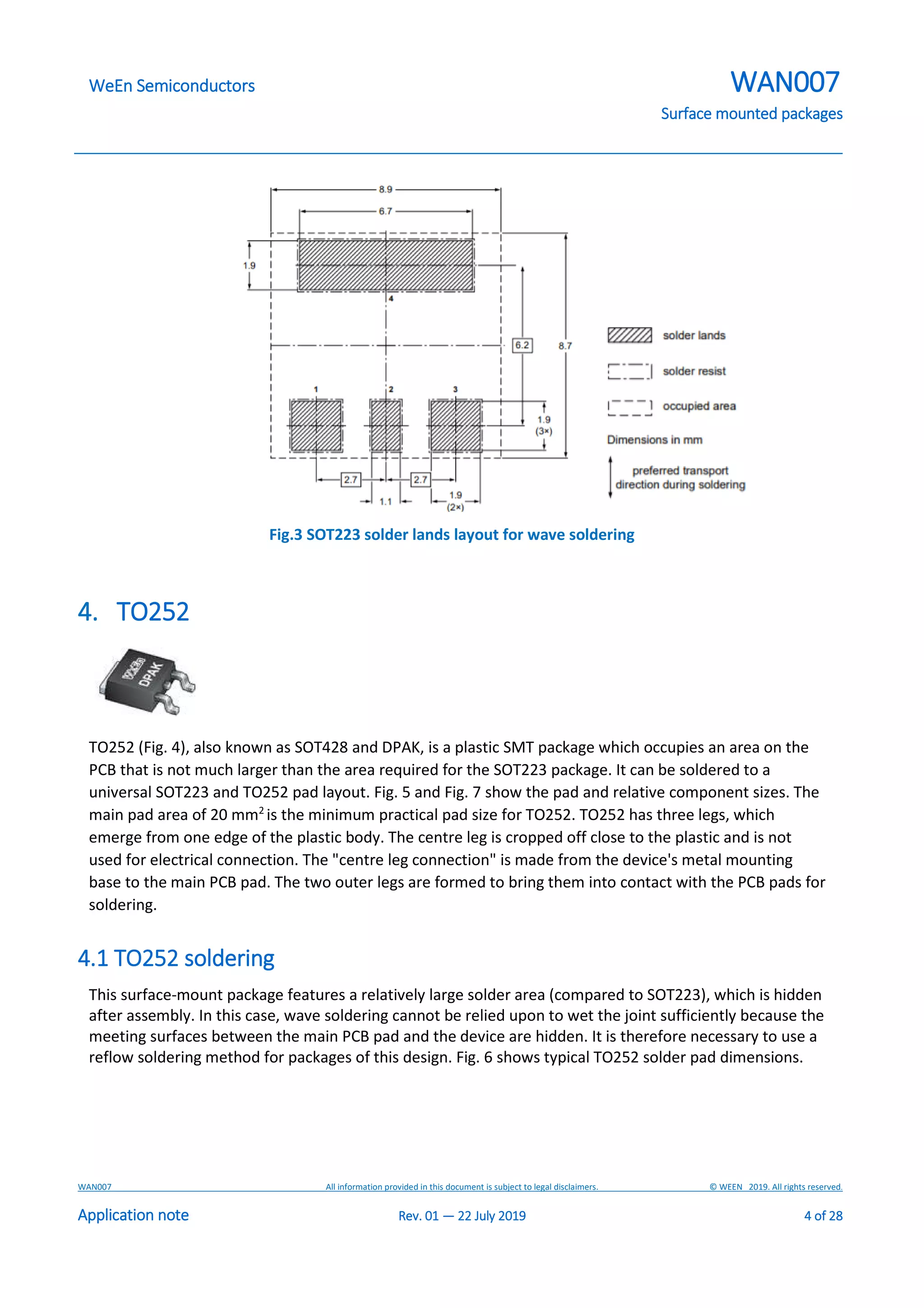 Surface mounted packages wan007 rev01 | PDF
