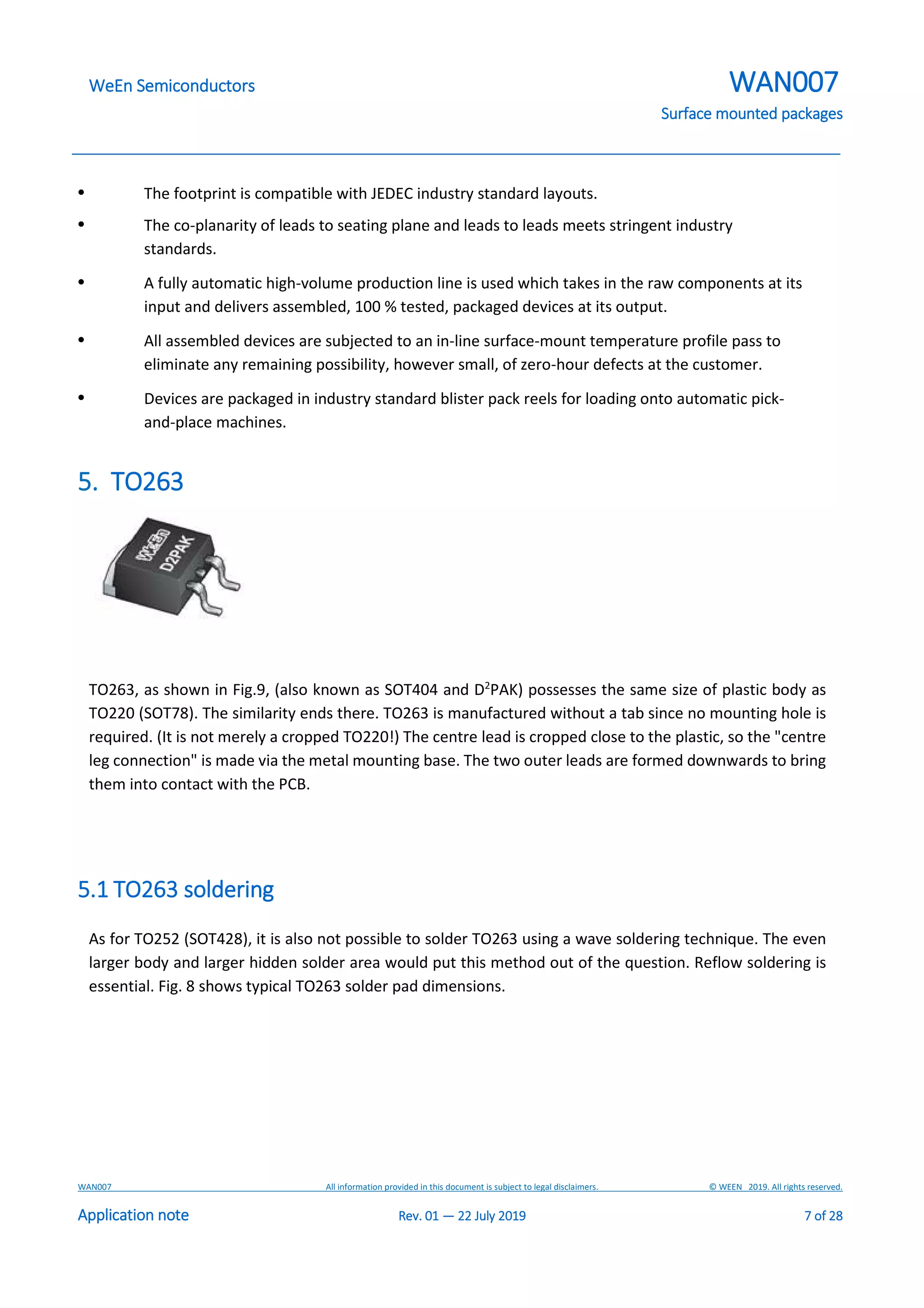 Surface mounted packages wan007 rev01 | PDF