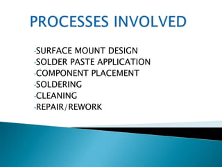 SURFACE MOUNT TECHNOLOGY | PPTX