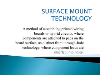 Surface mount technology | PPT