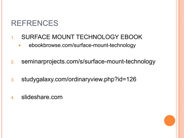 Surface mount technology | PPTX