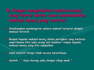 Mendengar secara tersurat dan tersirat | PPT