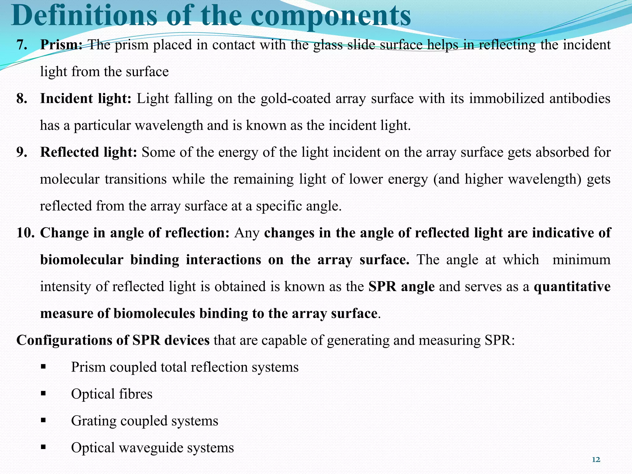 Surface Plasmon Resonance (SPR) and its Application | PDF