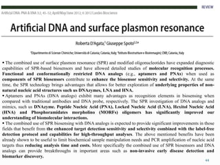 Surface Plasmon Resonance (SPR) and its Application | PDF
