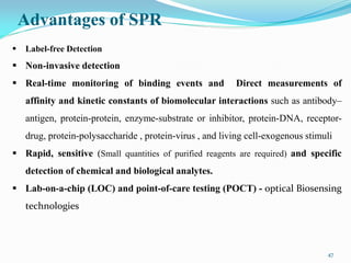 Surface Plasmon Resonance (SPR) and its Application | PDF