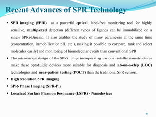 Surface Plasmon Resonance (SPR) and its Application | PDF
