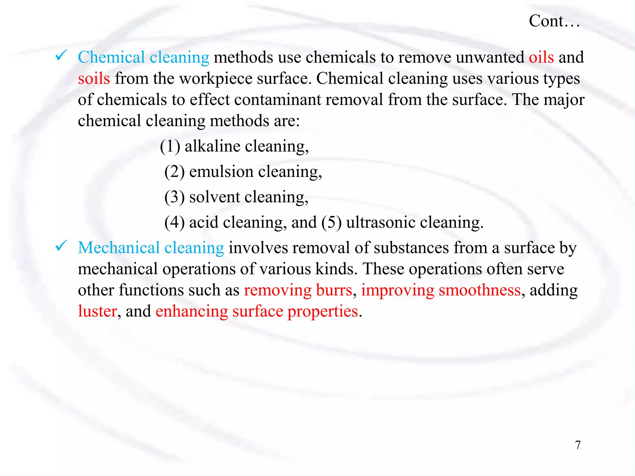 Surface processing operations | PPT