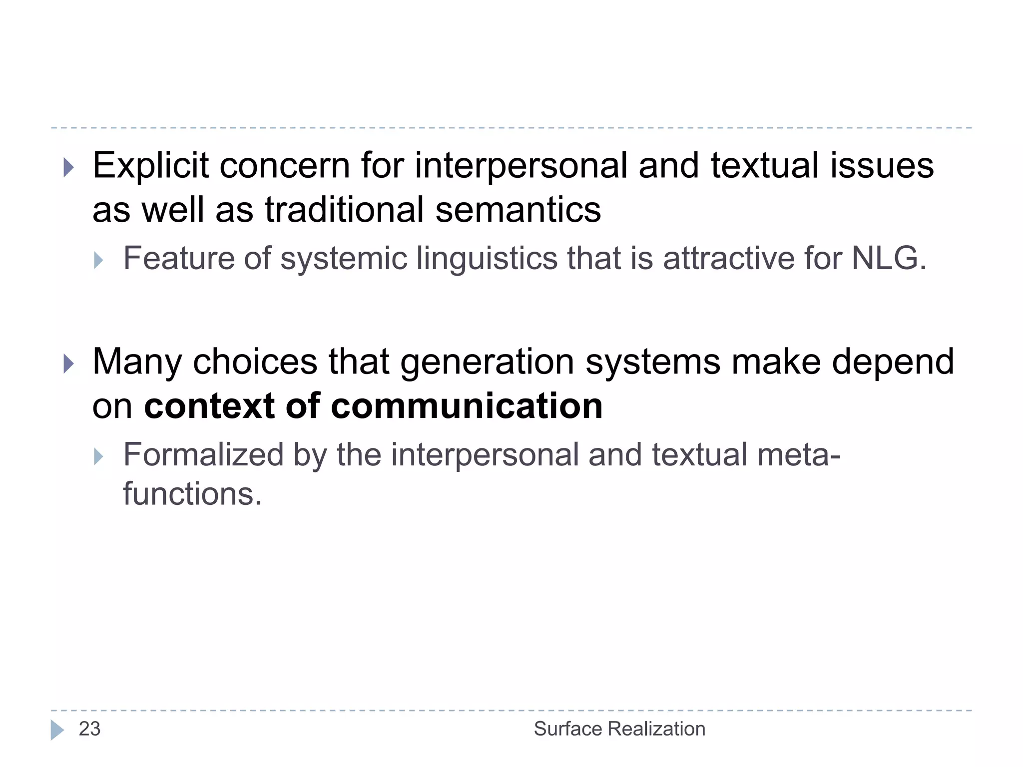 Surface realization | PDF