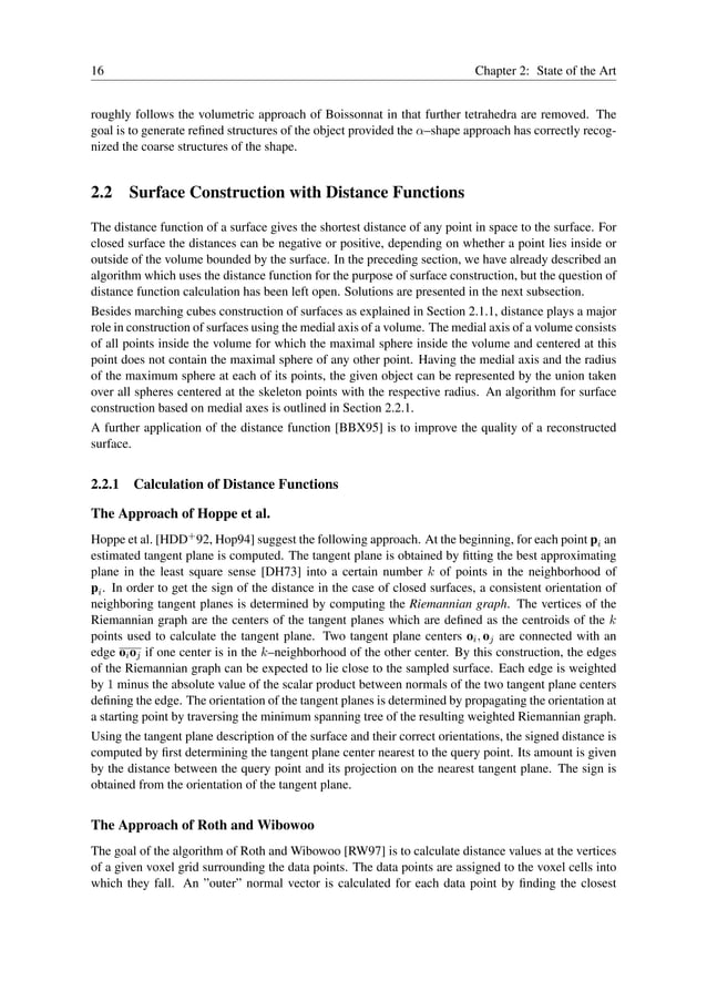 Reconstruction of Surfaces from Three-Dimensional Unorganized Point Sets / Robert Mencl PhD ...