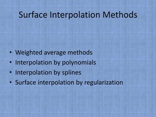 Surface reconstruction using point cloud | PPT