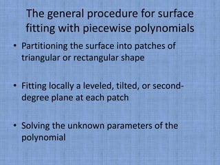 Surface reconstruction using point cloud | PPT