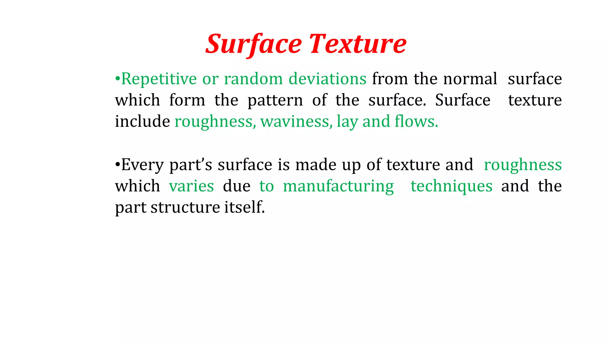 Surface roughness | PPTX