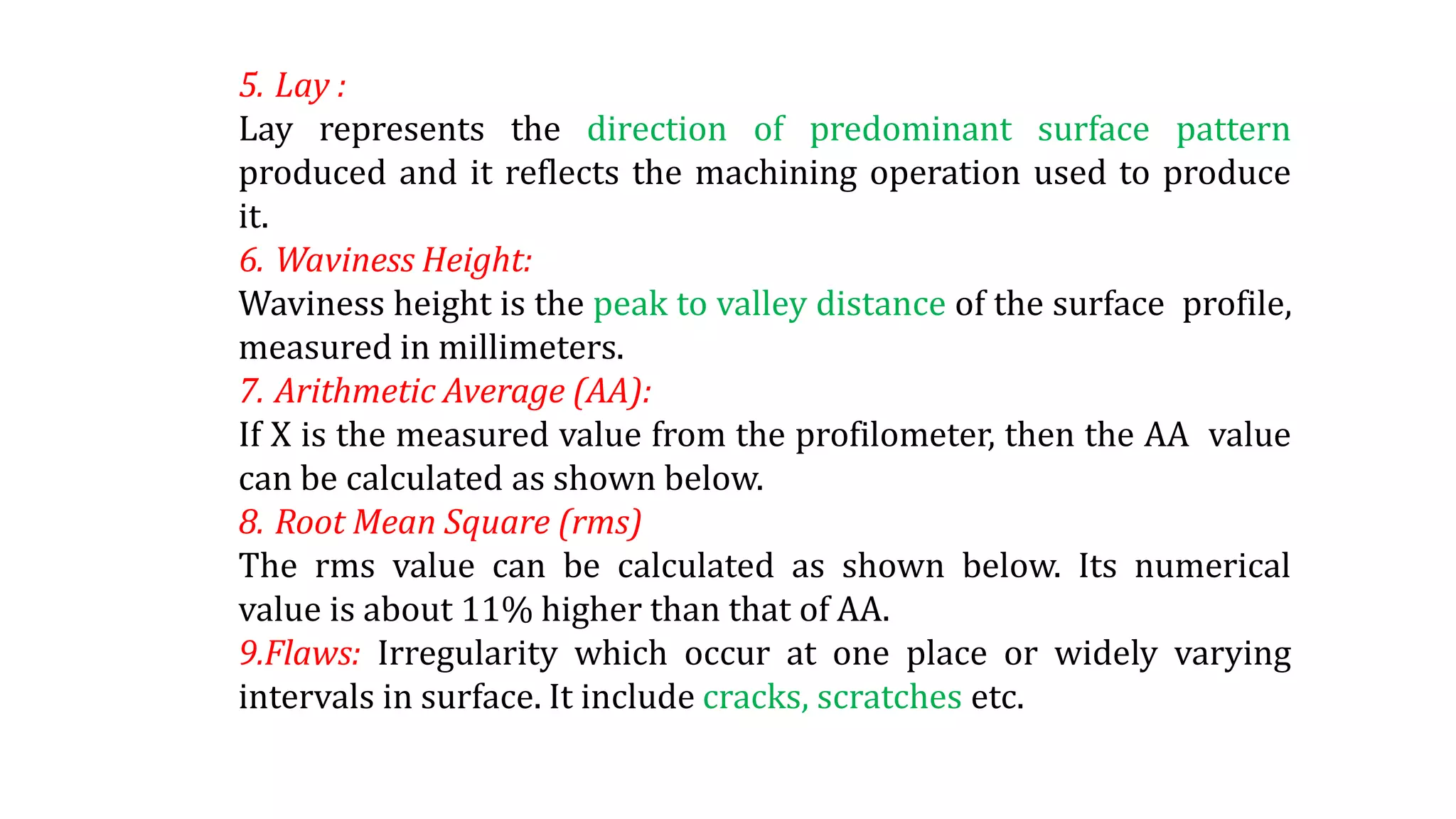 Surface roughness | PPTX