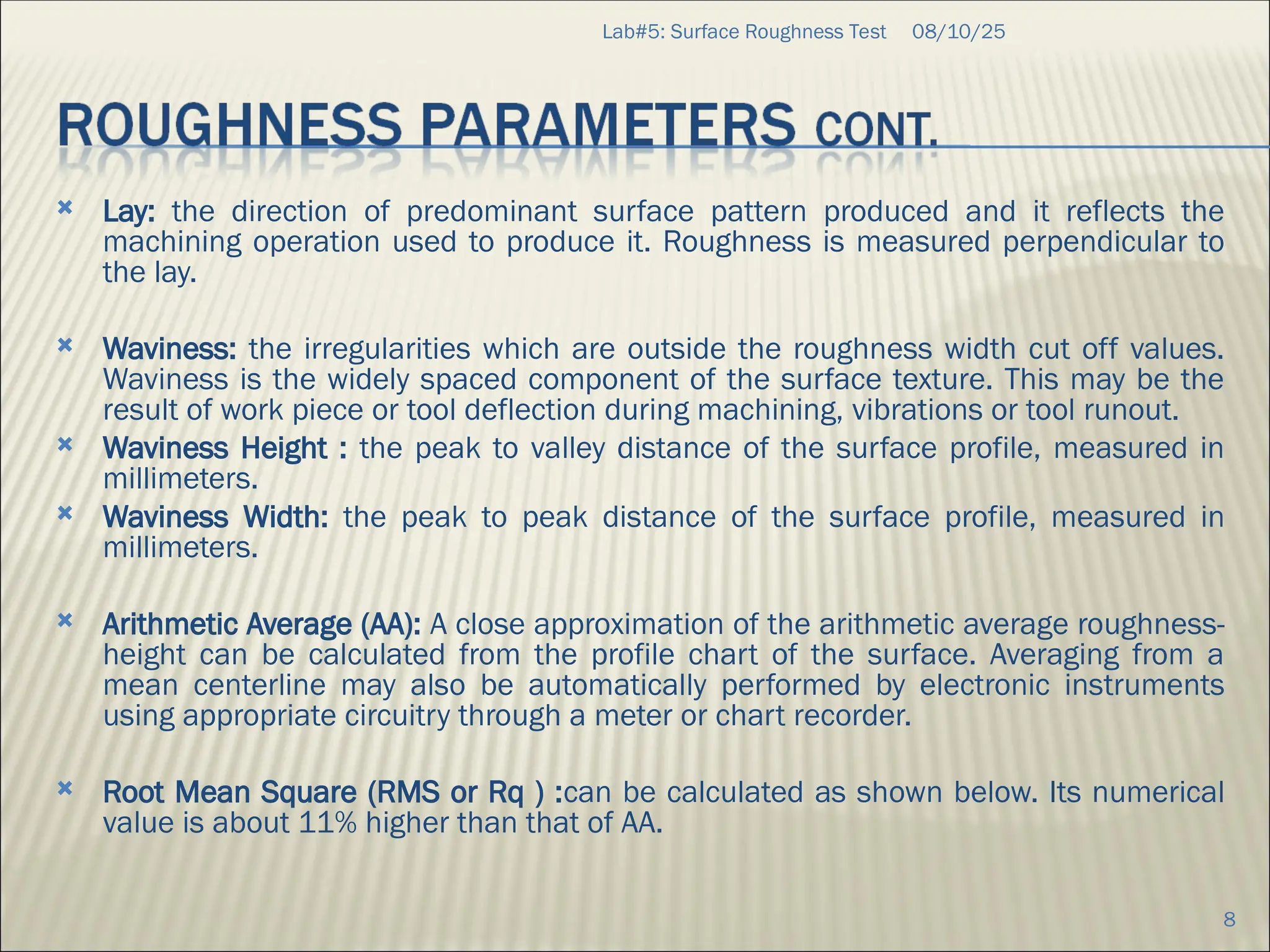 Surface Roughness.ppt.Here we learn About surface roughness | PPT