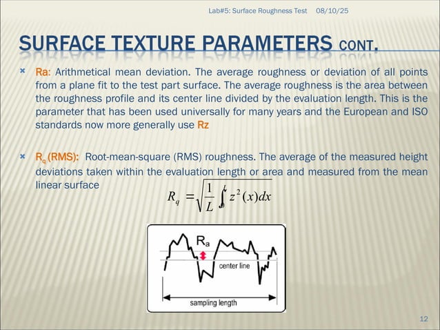 Surface Roughness.ppt.Here we learn About surface roughness | PPT