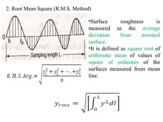 Surface roughness metrology | PPT