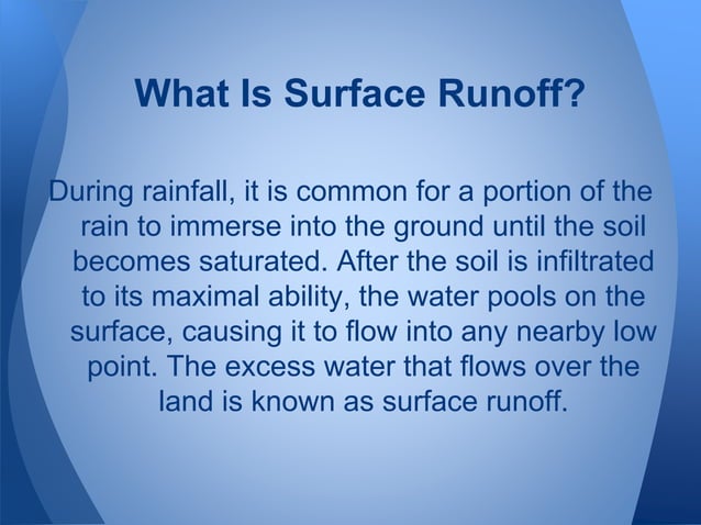 Surface Runoff Full Presentatiom | PPTX | Science