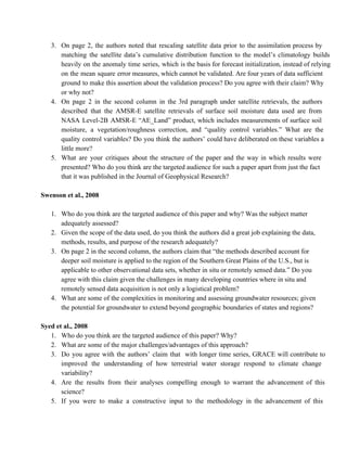 Surface Soil Moisture & Groundwater Monitoring, Estimations, Variations ...