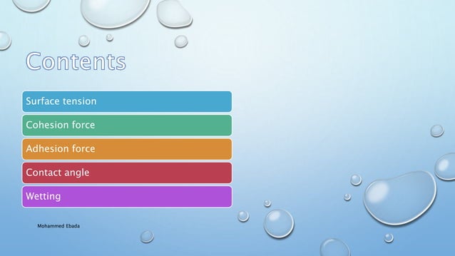 Surface tension | PPTX