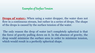 Surface Tension for Beginners | PPTX