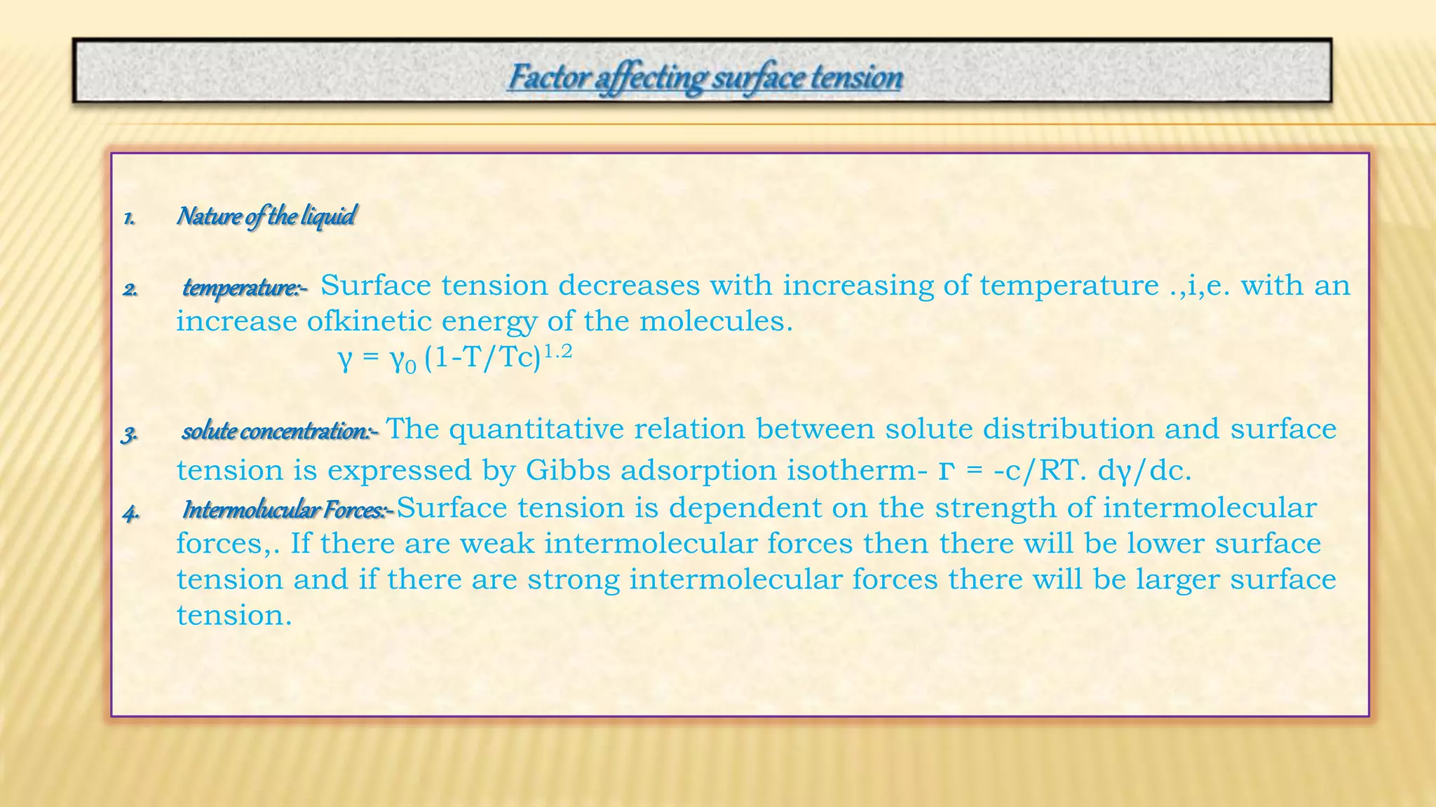 SURFACE TENSION & IT'S METHOD OF MEASUREMENT.pptx