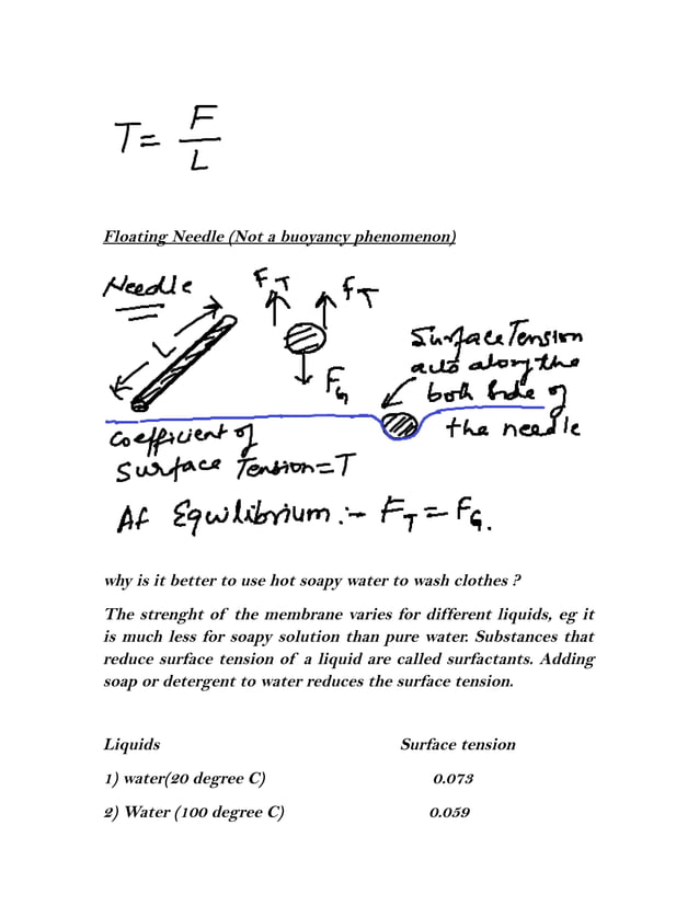 Surface tension lecture 1 | RTF | Chemistry | Science
