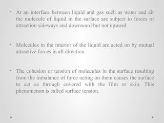 Surface tension LECTURE 4.pdf physical chemistry of milk | PDF
