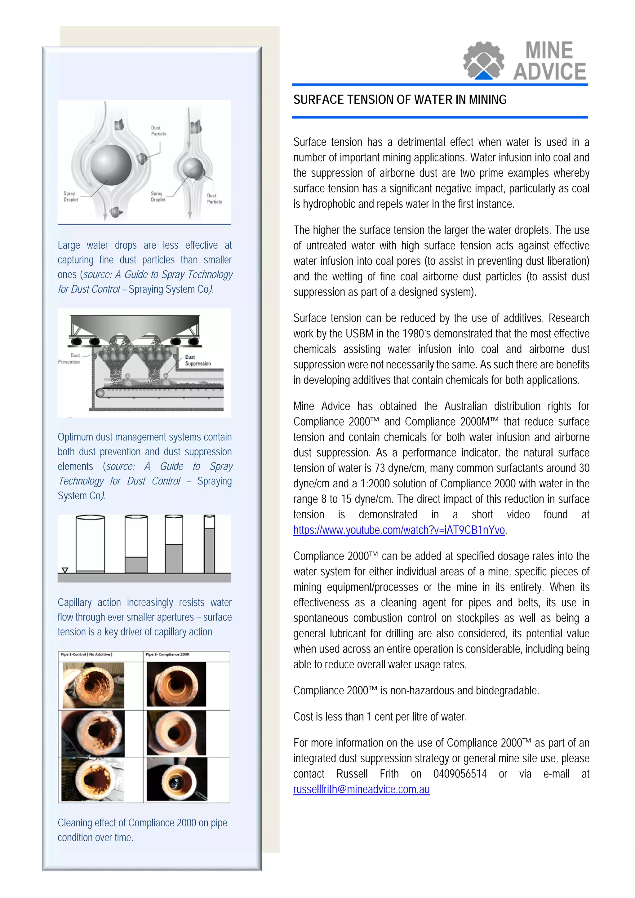 Surface Tension of Water - Controlling Dust | PDF | Indoor ...