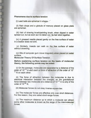 Surface Tension Report | PDF