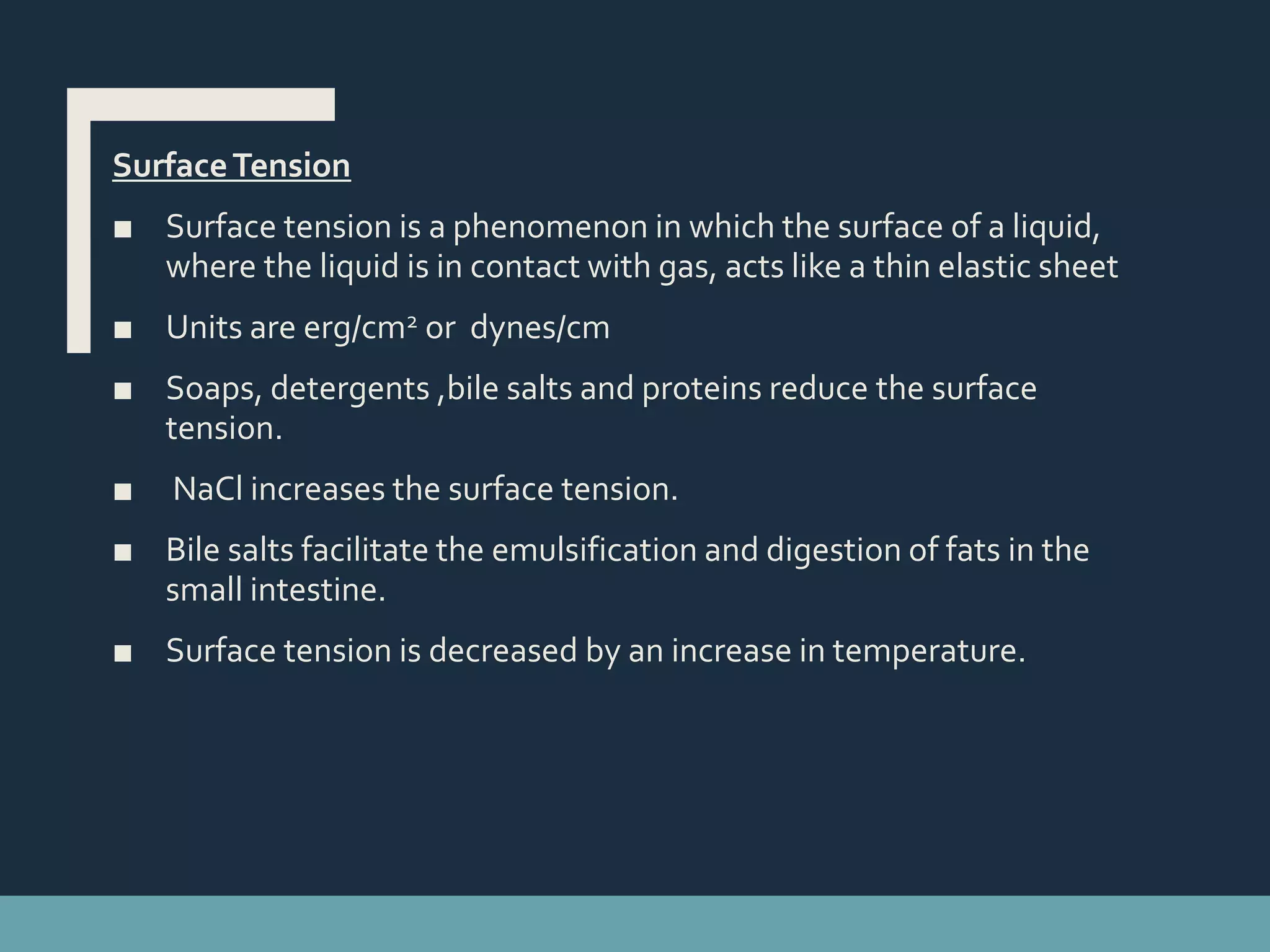 Surface tension & viscosity | PPTX Surface tension & viscosity | PPTX
