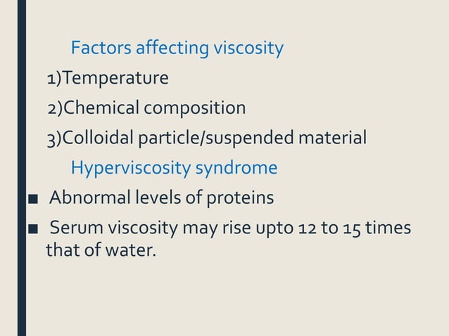 Surface tension & viscosity | PPTX