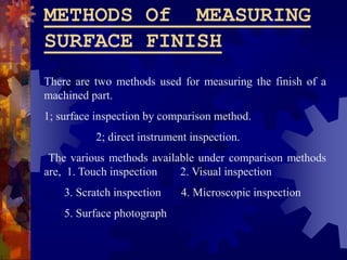 BASICS OF SURFACE TEXT MEASUREMENT TECHNIQUES | PPT