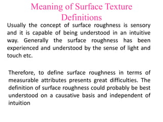 SURFACE TEXTURE 2022.pptx . | PPT