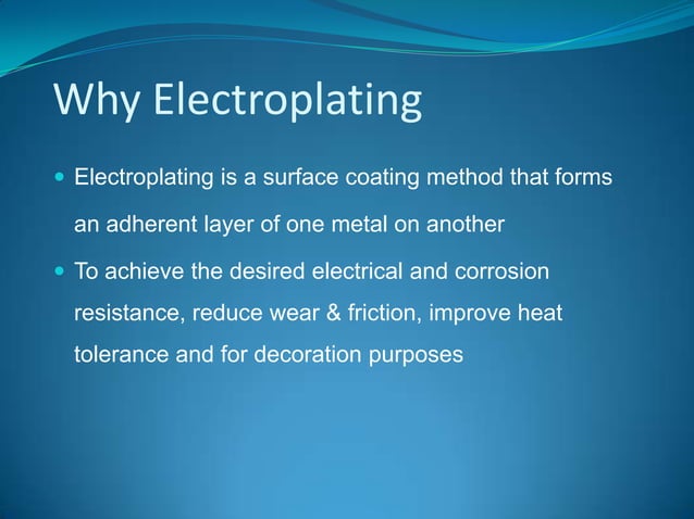 Surface treatment plating process | PPTX