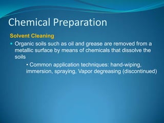 Surface treatment preprocesses | PPTX