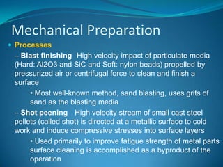 Surface treatment preprocesses | PPTX