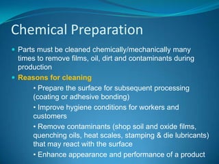 Surface treatment preprocesses | PPTX