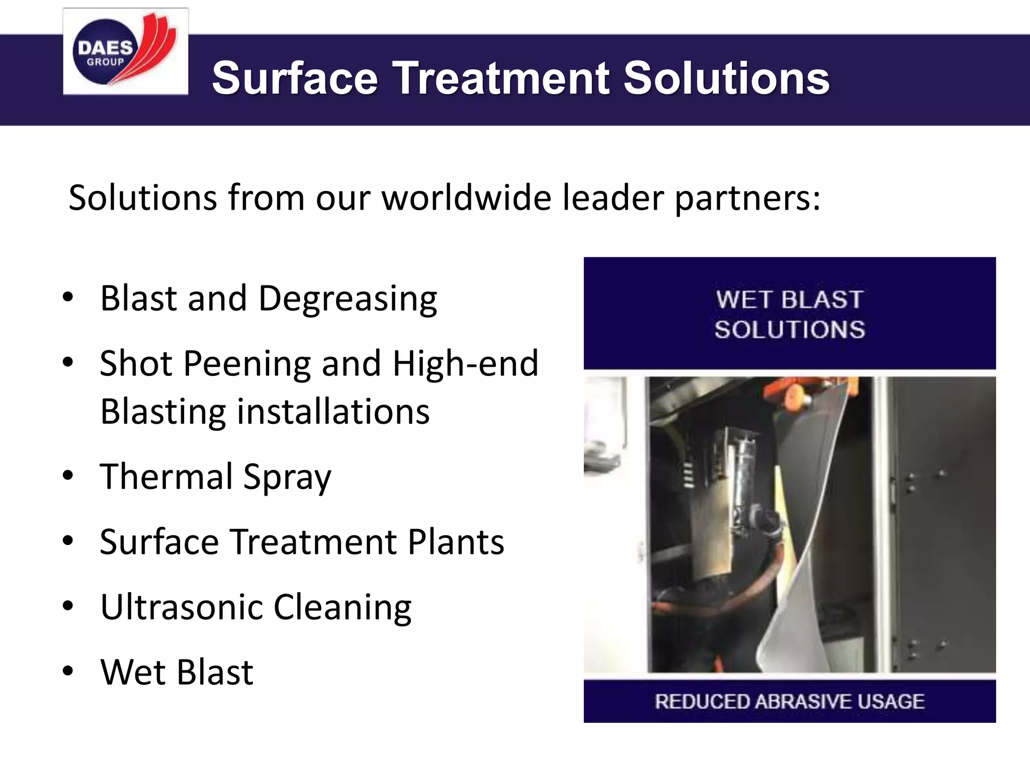 Surface treatment aerospace - DAES Group | PPTX