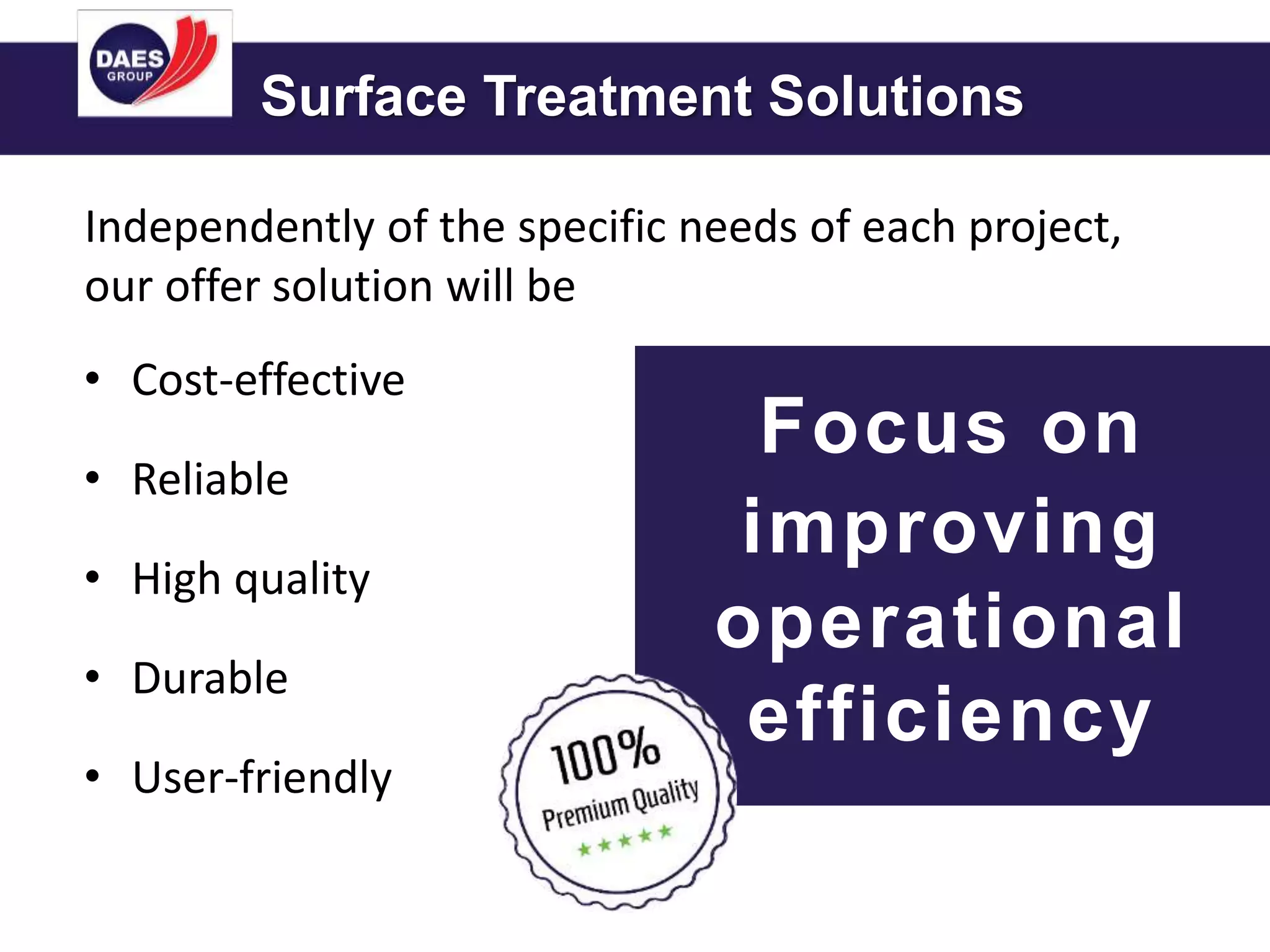 Surface treatment aerospace - DAES Group | PPTX