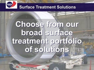 Surface treatment aerospace - DAES Group | PPTX | Business and Finance