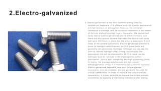 Several methods of surface treatment for structural steel fasteners | PPTX