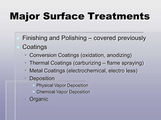 Surface treatments | PPTX